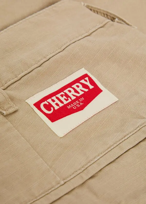 CHERRY LOS ANGELES Paint-splatter Cotton Cargo Shorts