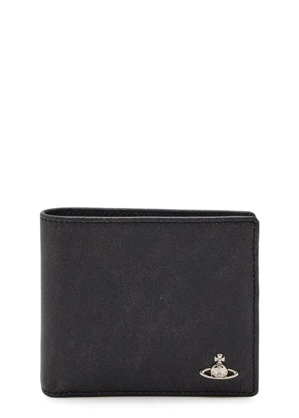 VIVIENNE WESTWOOD Orb Leather Wallet - Black