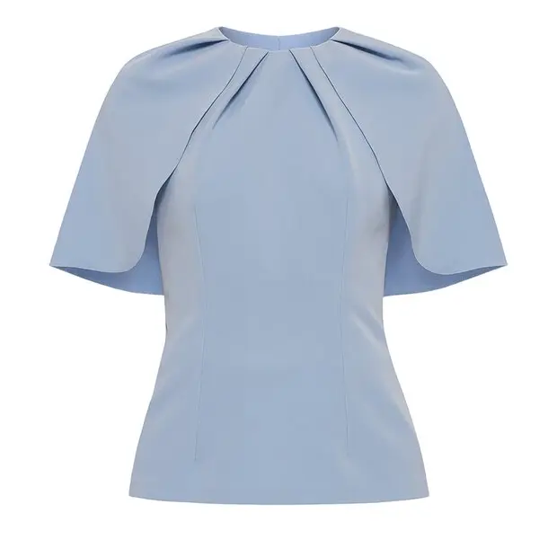 NISSA Cape-design Top - Blue