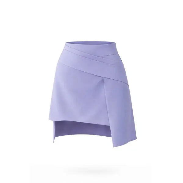 LUMINA ELIGMA The Refined Curve Skirt Dark Gray - Grey