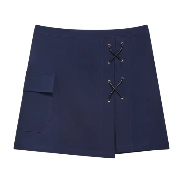 SECTION 101 Eva Skirt- Navy - Blue