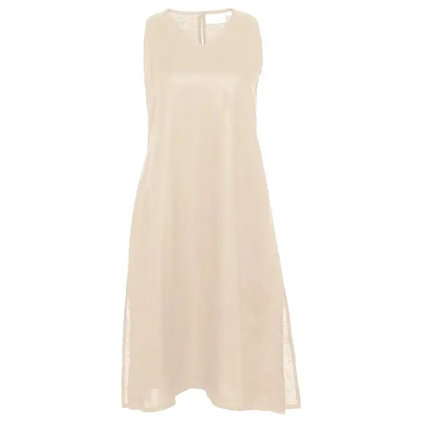 REISTOR Reading Tea Leaves Sand Hemp Dress - Brown