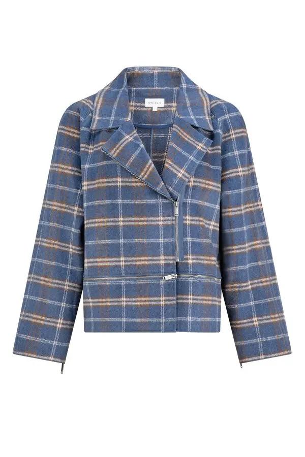 DREF Beech Jacket Check - Blue