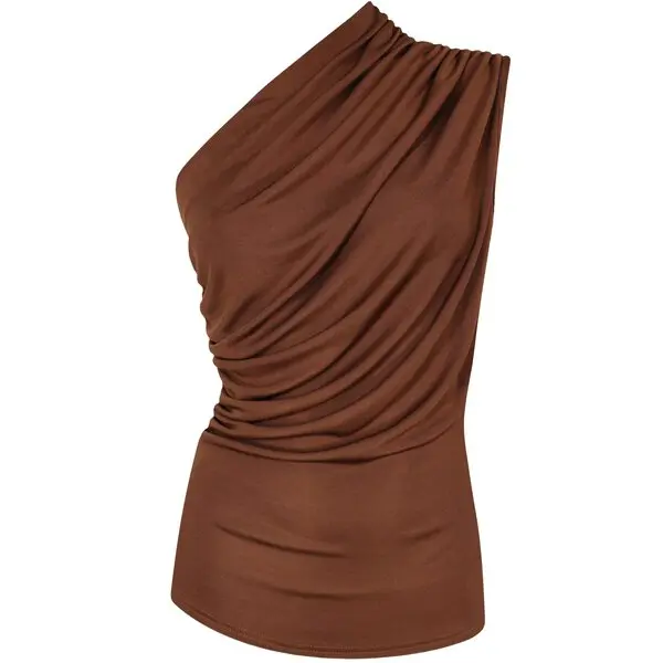 ME & THEE My Prerogative Copper Rib Top - Brown