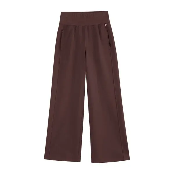 SUPESU Cubby Sweatpants, Wide Leg Cherry - Brown