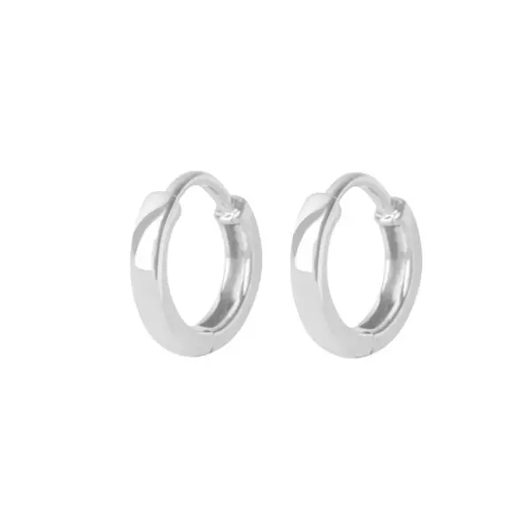ZOHREH Huggie Hoop Earring Pair Sterling - Silver