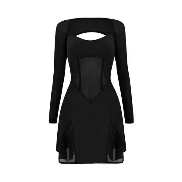 OW Serenity Corset Mini Dress - Black