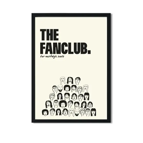 FANCLUB Neutrals The Charity Retro Giclée Art Print - White