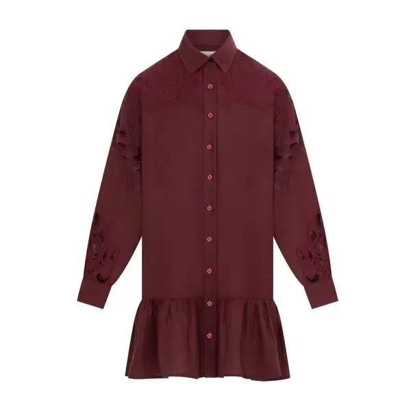 THISISU COLLECTION Stella Dress Burgundy - Red