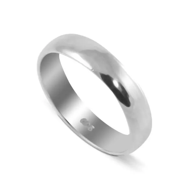 THE JEWELLERY STORE LONDON True Love Wedding Band For Him/her In Sterling - Silver