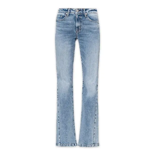 NOEND Donna Mid Rise Flare In Everwood - Blue