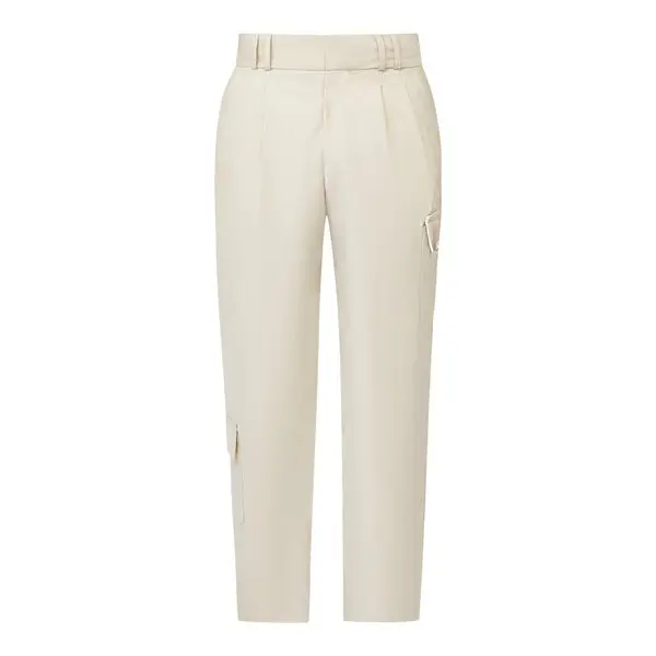 Chuks Collins Neutrals Flap Pocket Cargo Pants - Beige