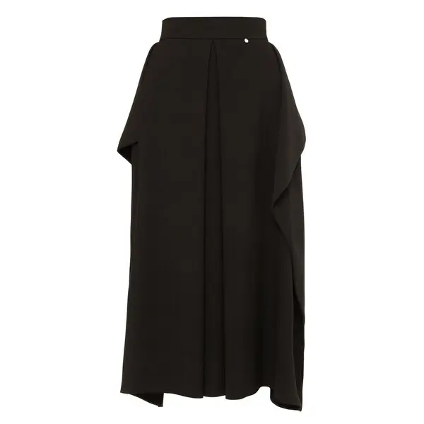 NISSA High-waisted Midi Skirt - Black