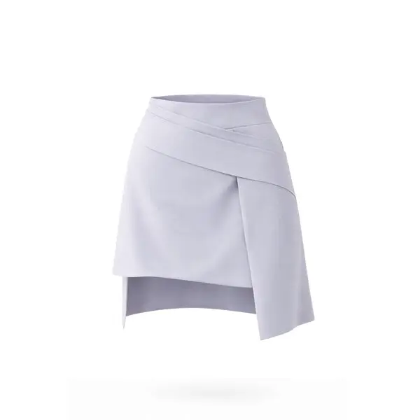 LUMINA ELIGMA The Refined Curve Skirt Light Gray - Grey