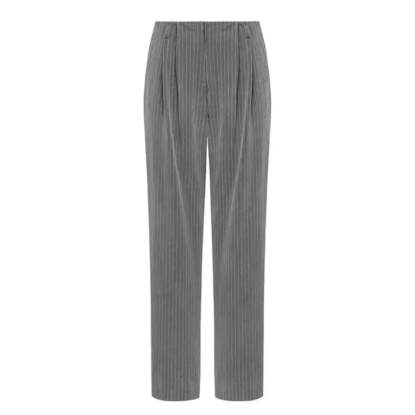 MANDRAGORA Straight Striped Trousers Gante - Grey