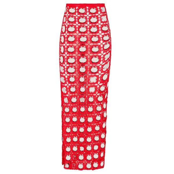 DELFI COLLECTIVE Ayla Skirt Flare - Red