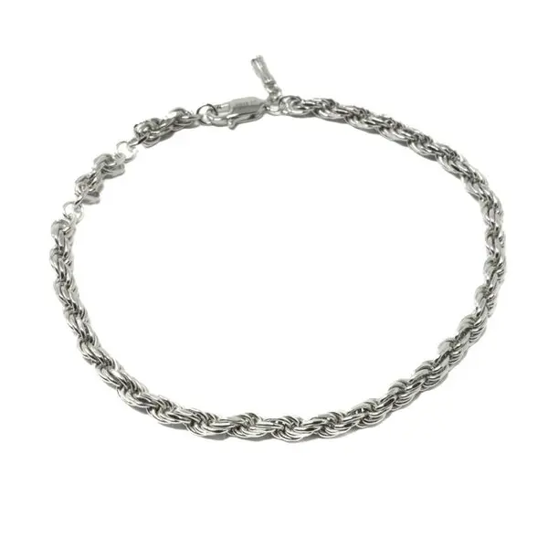 NASI SILVER Yardena Rope Chain Bracelet - Silver