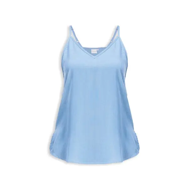 REISTOR Endless Sunday Top In Denim - Blue