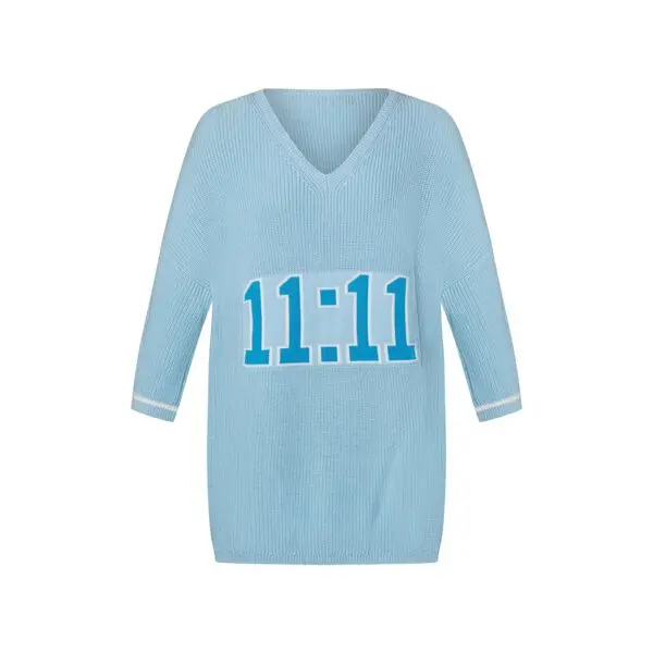Chuks Collins Eva Oversized Knit Sweater - Blue