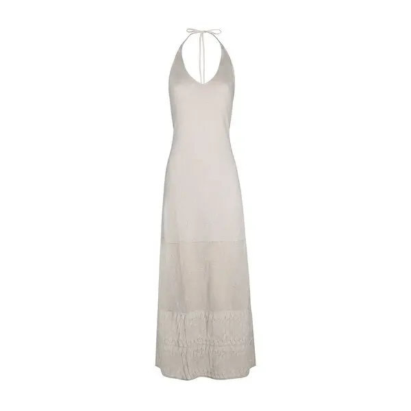 ANEMOIA Miroir Knit Maxi Dress - Silver