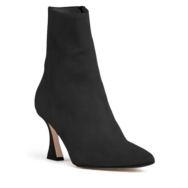 BEAUTIISOLES BY ROBYN SHREIBER Soraya Ankle Bootie Comfortable Medium Heel Dressy For Work & Evening - Black