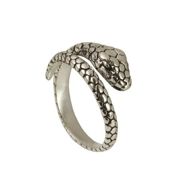 THE JEWELLERY STORE LONDON Adjustable Snake Ring In Sterling - Silver