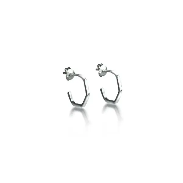 THE JEWELLERY STORE LONDON The Hive Hoops In Steling - Silver