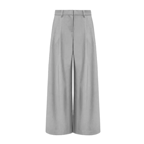 MANDRAGORA Straight Leg Trousers Estra - Grey