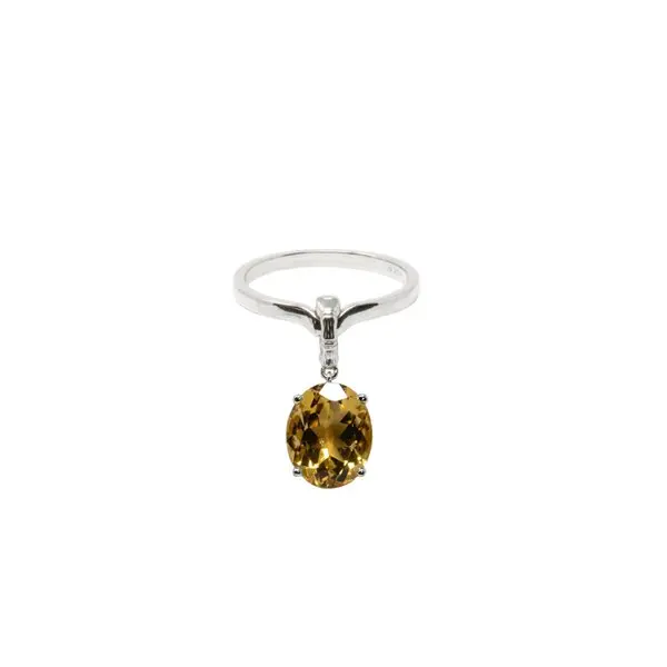 NASI SILVER Crystalis Dancer Ring- Citrine - Silver