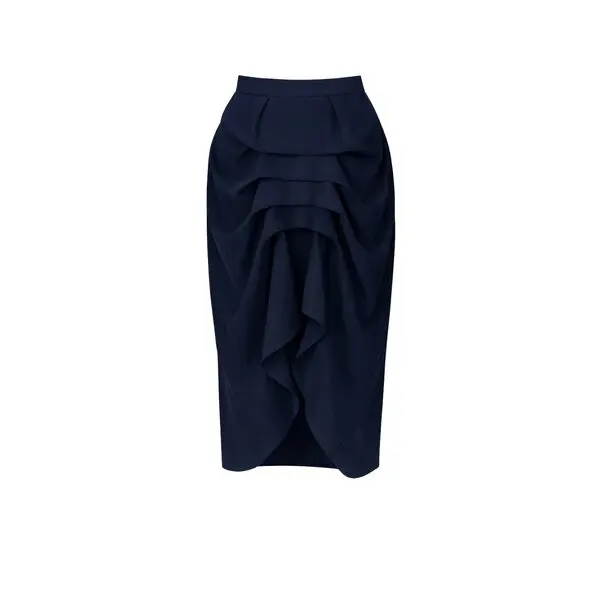 LUMINA ELIGMA The Vanguard Skirt Navy - Blue