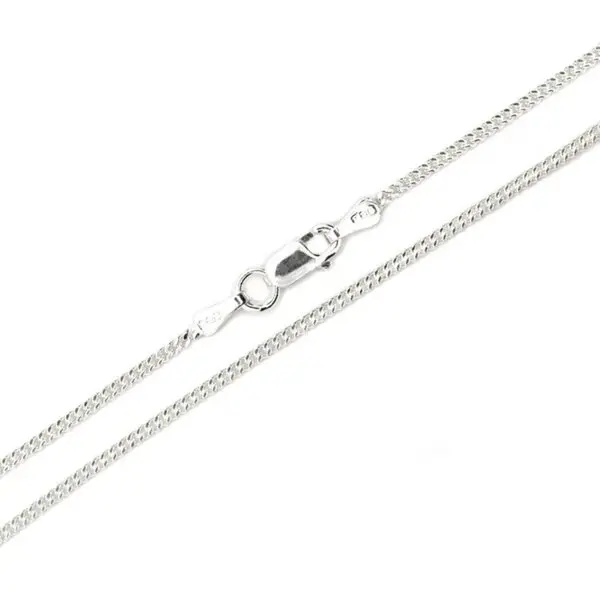 THE JEWELLERY STORE LONDON Strong Diamond Cut Curb Chain In Sterling - Silver