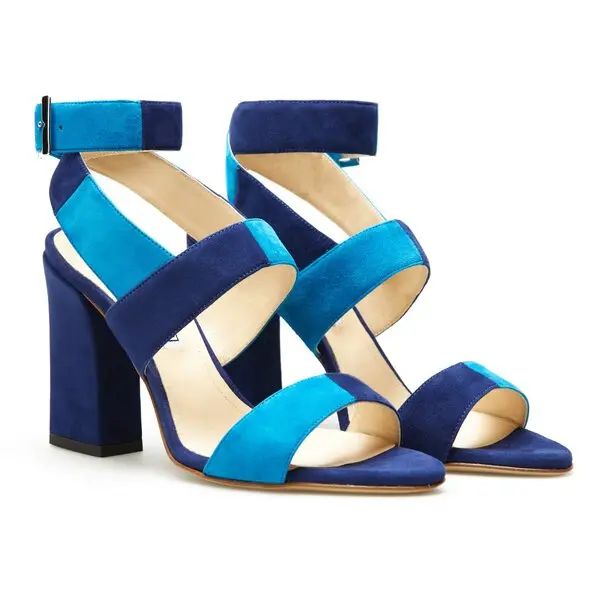 ROSAMUND MUIR LONDON Stefana Sapienza Heel Sandals - Blue