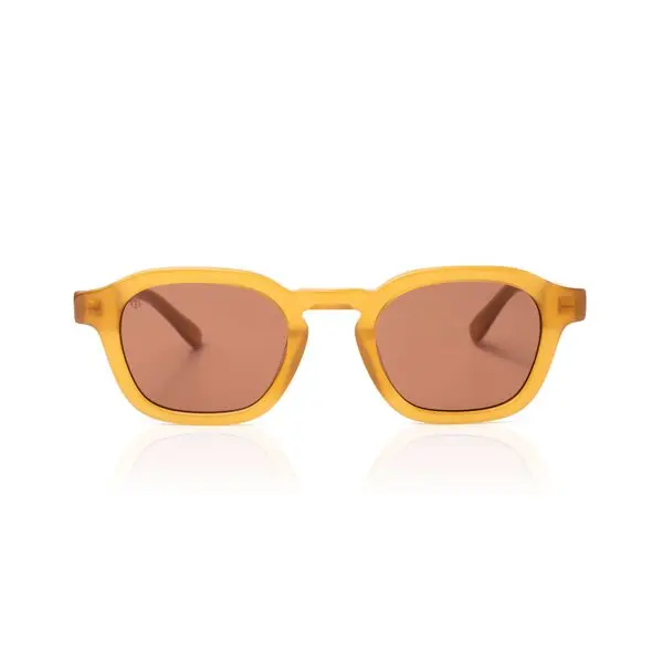 FAOS CONCEPT Sikinos In Electrum Amber With Maroon Lenses - Orange