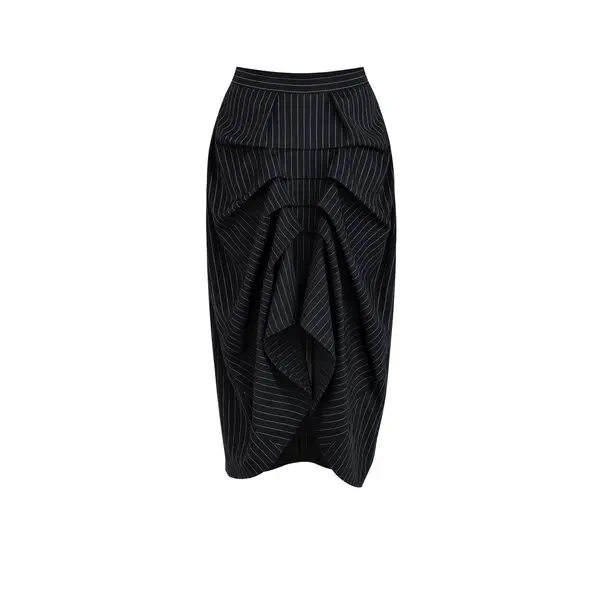 LUMINA ELIGMA The Vanguard Skirt & White Stripes - Black