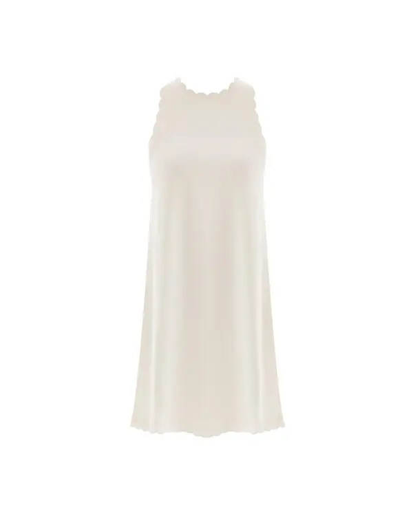 MONLICIA Calia Mini Linen Dress - White