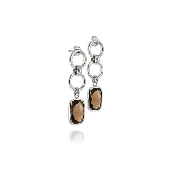 THE JEWELLERY STORE LONDON Desert Sunlight Chandelier Earrings In Sterling - Silver