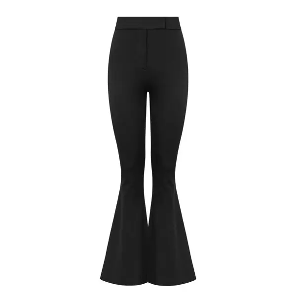 MANDRAGORA High-waisted Fitted Flared Trousers Vanya - Black