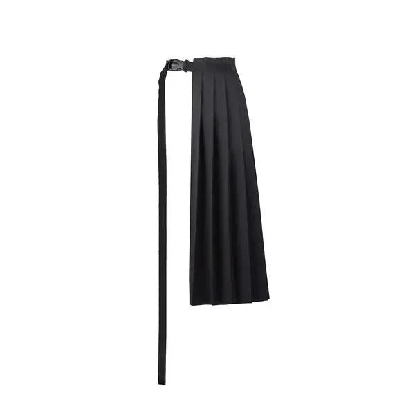 UNA BERZINA Pleated Apron - Black