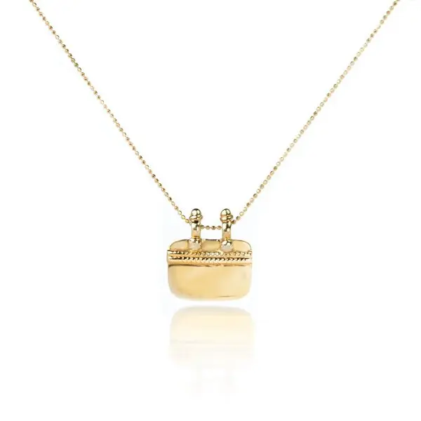 THE JEWELLERY STORE LONDON The Sanctuary Pendant Necklace In Vermeil - Gold