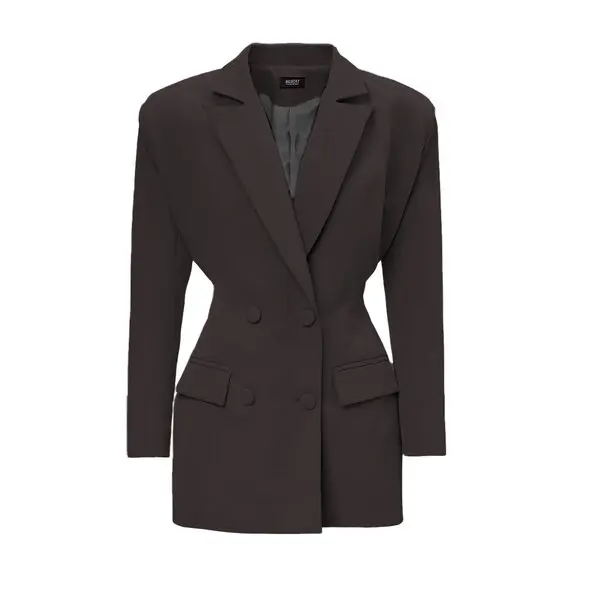 BLUZAT Tailored Hourglass Blazer - Black