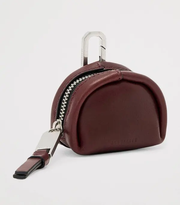 ALLSAINTS Leather Rosalie Airpods Case - Red