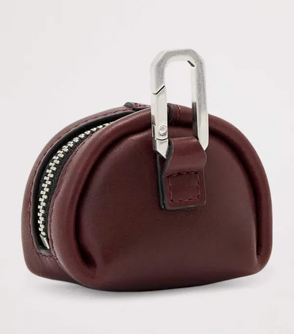ALLSAINTS Leather Rosalie Airpods Case - Red