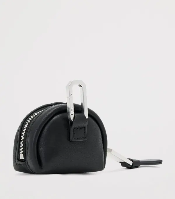 ALLSAINTS Leather Rosalie Airpods Case - Black