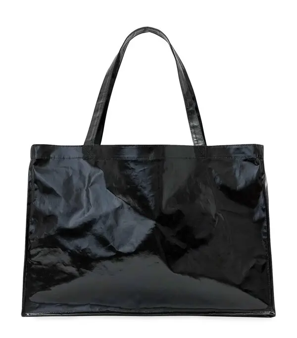 ALLSAINTS Large Laminated Tote Bag - Black