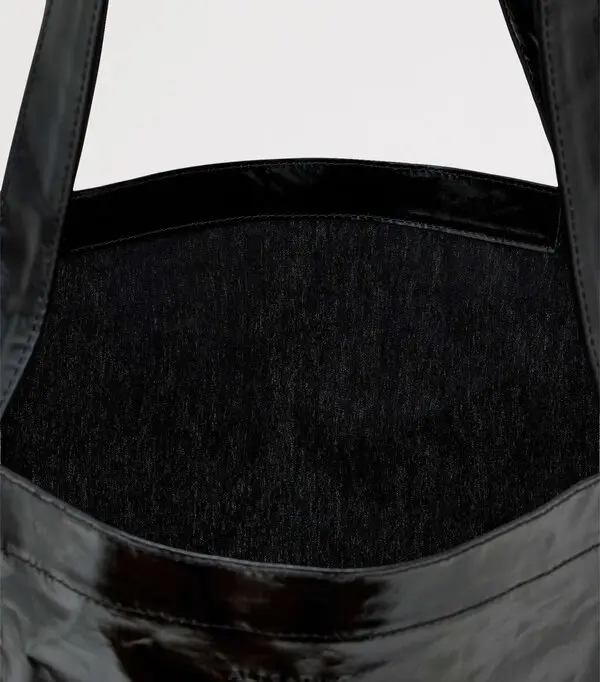 ALLSAINTS Large Laminated Tote Bag - Black