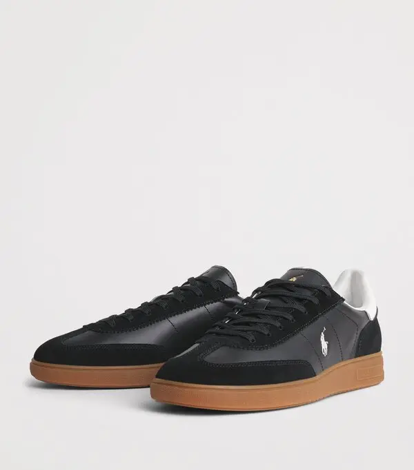 Polo Ralph Lauren Leather Bedford Sneakers - Black