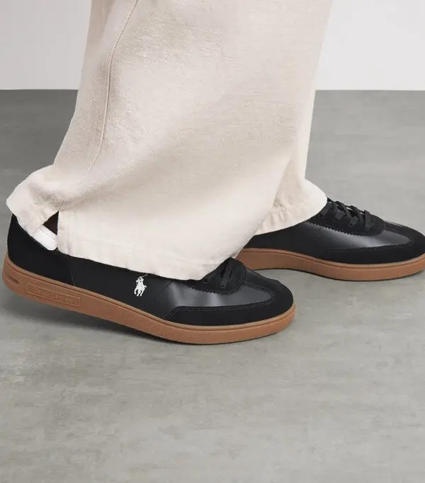 Polo Ralph Lauren Leather Bedford Sneakers - Black