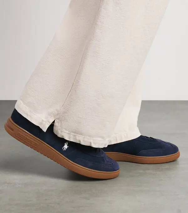 Polo Ralph Lauren Suede Bedford Sneakers - Navy