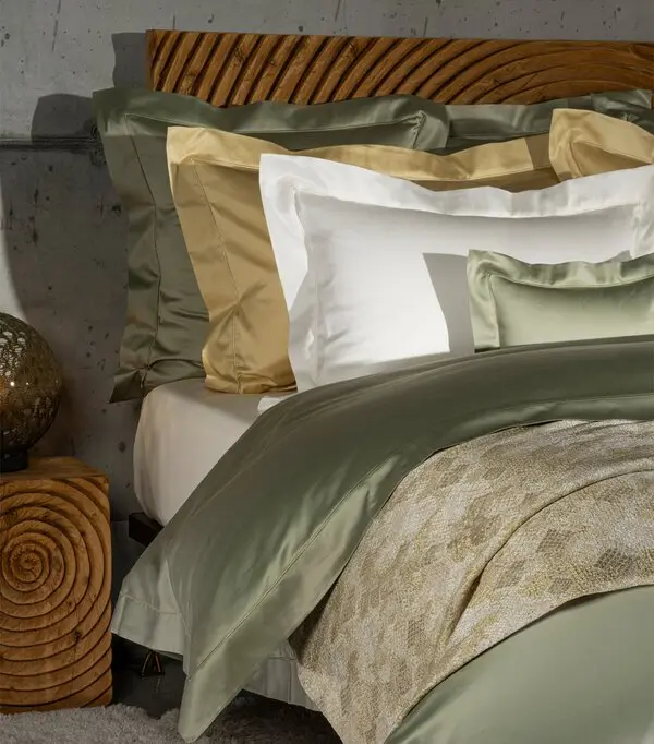 CELSO DE LEMOS Egyptian Cotton Secret Super King Fitted Sheet - Brown