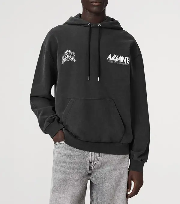 ALLSAINTS Organic Cotton Chromium Hoodie